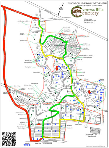 Cemetery Map - Cypress Hills Cemetery